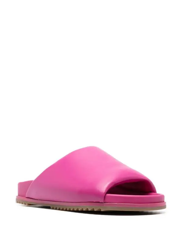 Rick Owens Granolas Leather Slides - Pink
