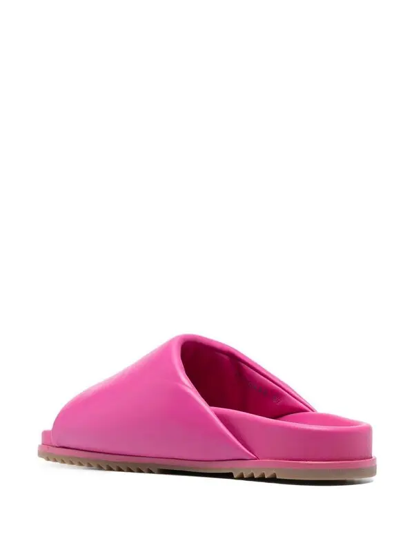 Rick Owens Granolas Leather Slides - Pink