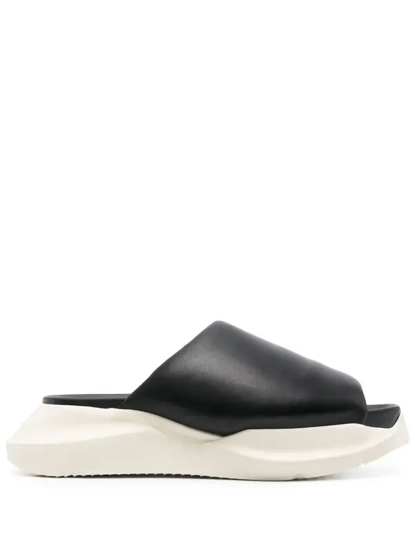 Rick Owens Geth Puffer Slides - Black