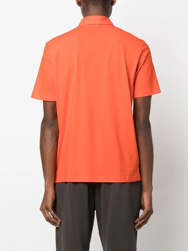 Herno Short-sleeved Polo Shirt - Orange