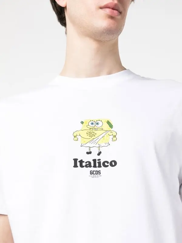 Gcds Graphic-print T-shirt - White