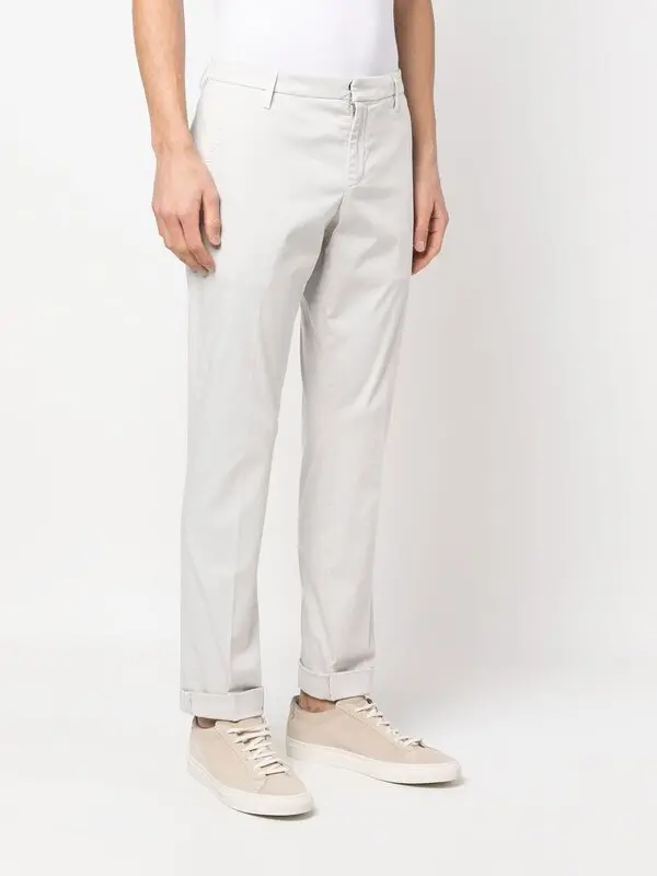 DONDUP Straight-leg Chino Trousers - Grey