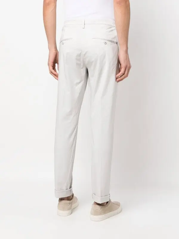 DONDUP Straight-leg Chino Trousers - Grey