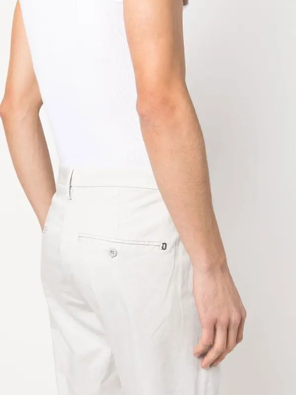 DONDUP Straight-leg Chino Trousers - Grey