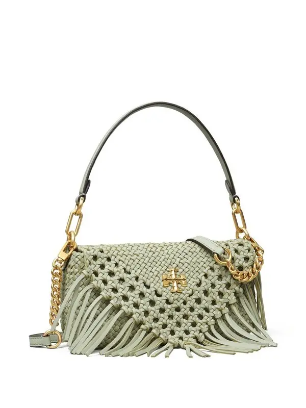 Tory Burch Kira Leather Fringe Shoulder Bag