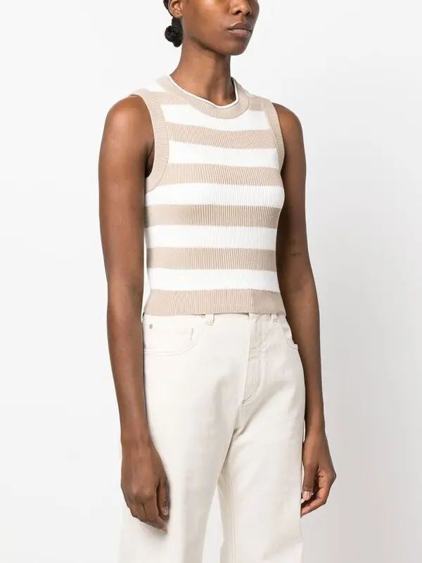 Brunello Cucinelli Striped Knitted Vest