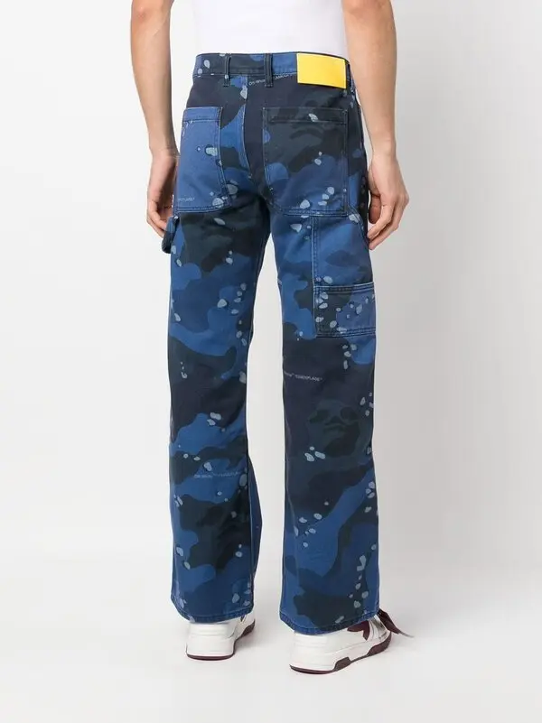 Off-White Camouflage-print Carpenter Jeans