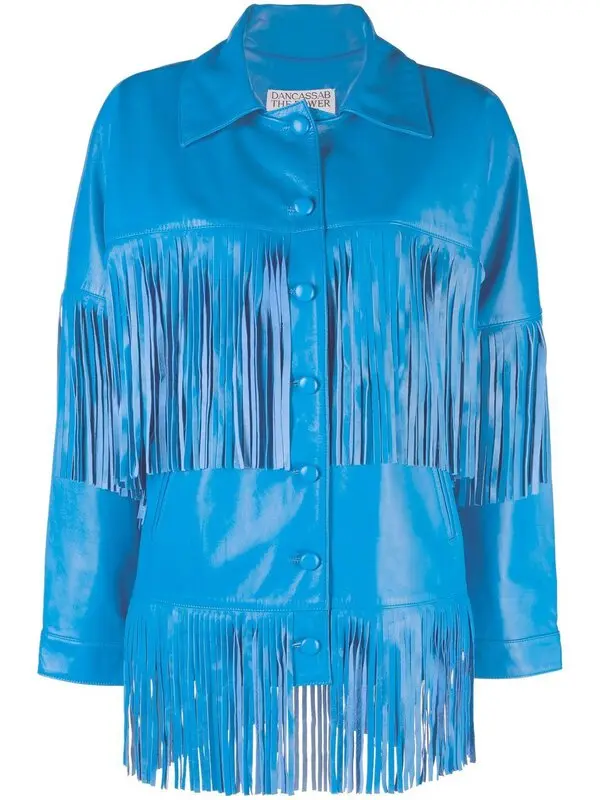 DANCASSAB Loretta Fringed Leather Jacket