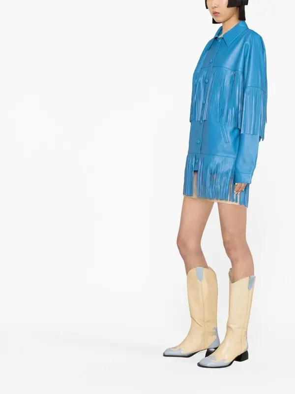 DANCASSAB Loretta Fringed Leather Jacket