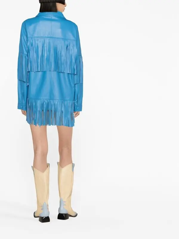 DANCASSAB Loretta Fringed Leather Jacket
