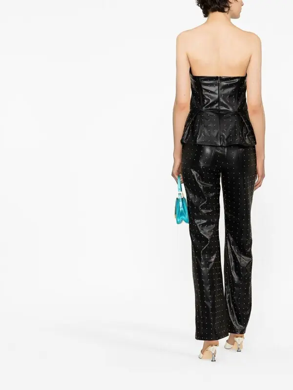 ROTATE BY BIRGER CHRISTENSEN Strapless Peplum Top