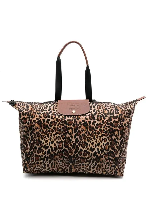 Longchamp X D'heygere Leopard-print Travel Bag