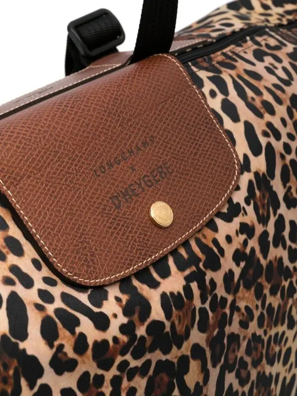 Longchamp X D'heygere Leopard-print Travel Bag