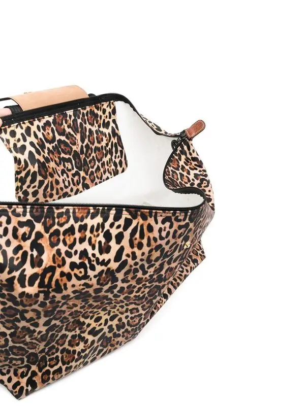 Longchamp X D'heygere Leopard-print Travel Bag