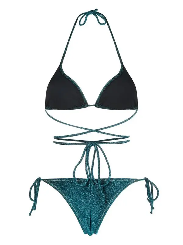 REINA OLGA Miami Lurex Triangle Bikini