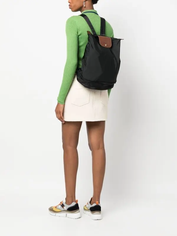 Longchamp X D'Heygere Foldable Backpack - Black | Editorialist