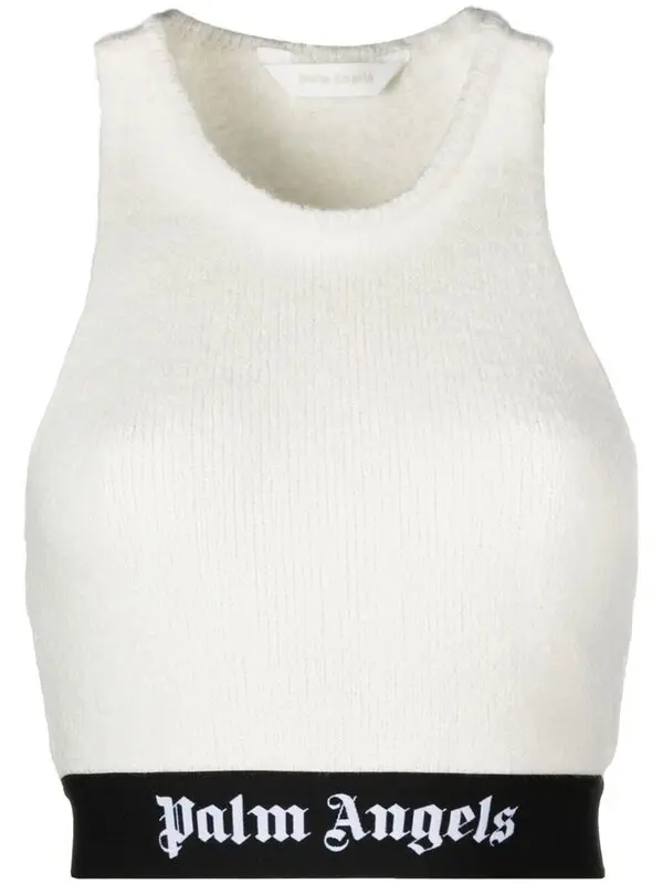 Palm Angels Logo Underband Cropped Top