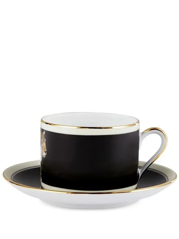 Dolce & Gabbana Tiger Porcelain Tea Set - Black