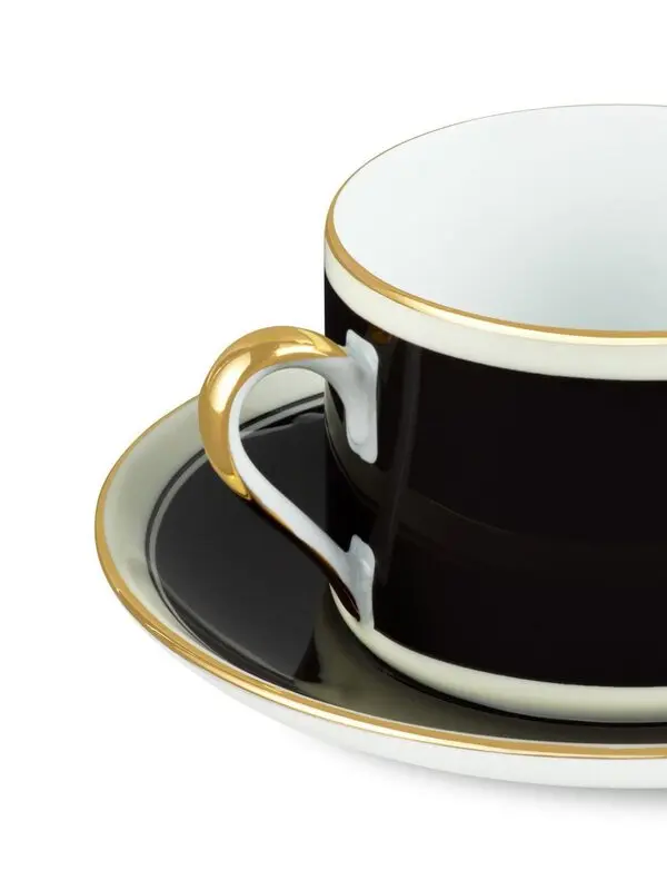 Dolce & Gabbana Tiger Porcelain Tea Set - Black