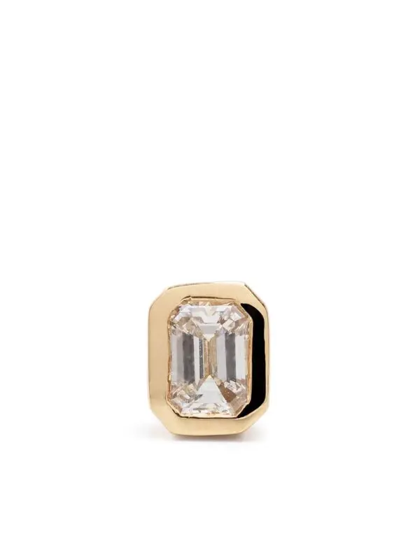 Lizzie Mandler 18kt Yellow Diamond Stud Earring - Gold