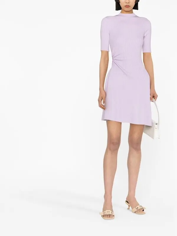 Maje Reine Ribbed-knit Minidress