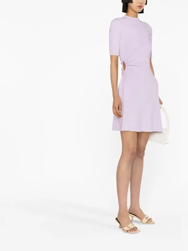 Maje Reine Ribbed-knit Minidress
