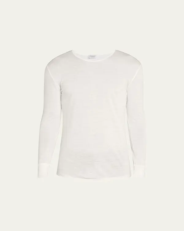 Zimmerli Wool-silk Crewneck T-shirt