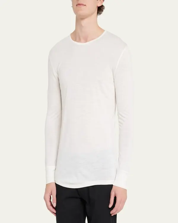 Zimmerli Wool-silk Crewneck T-shirt