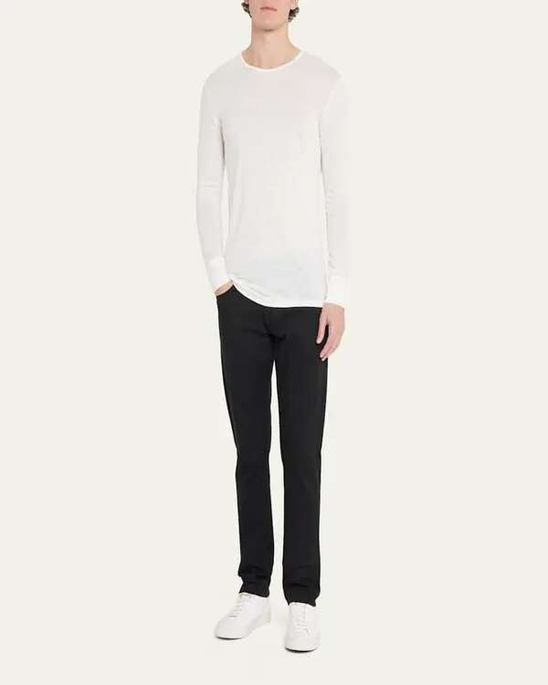 Zimmerli Wool-silk Crewneck T-shirt