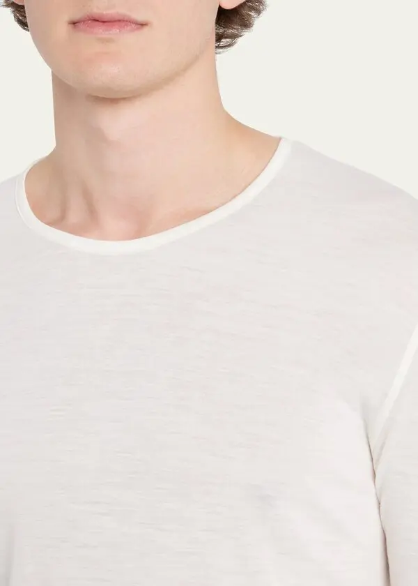 Zimmerli Wool-silk Crewneck T-shirt