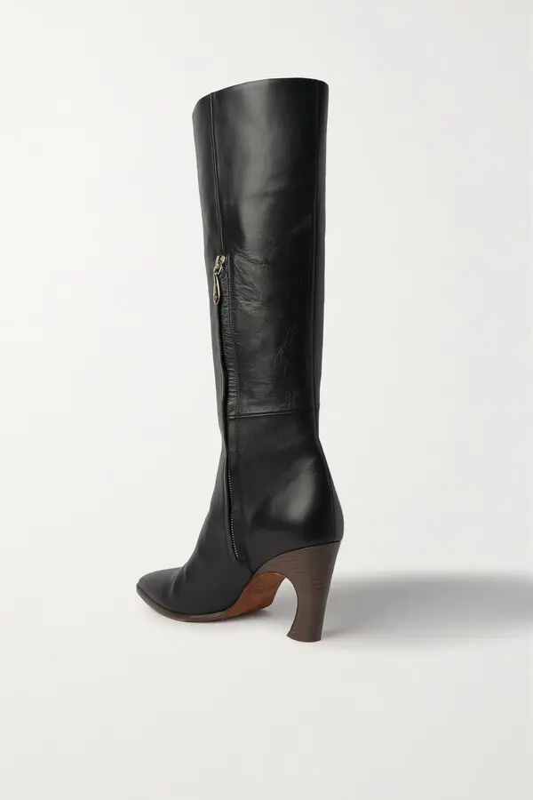 Chloé Net Sustain Oli Leather Knee Boots