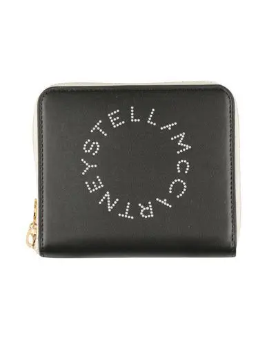 Stella McCartney Wallet Blush Textile Fibers - Black
