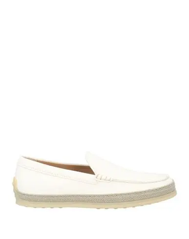 TOD'S Leather Loafers - White