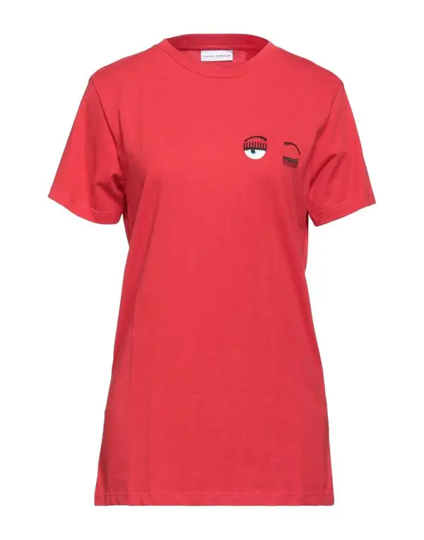 CHIARA FERRAGNI Cotton T-shirt - Red