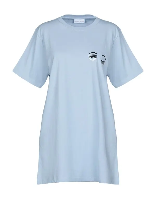 CHIARA FERRAGNI Cotton T-shirt - Sky Blue