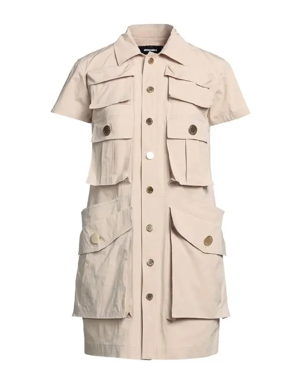 Dsquared2 Mini Shirt Dress - Beige