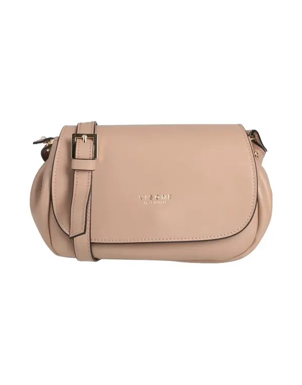 VISONE Calfskin Leather Cross-body Bag - Beige