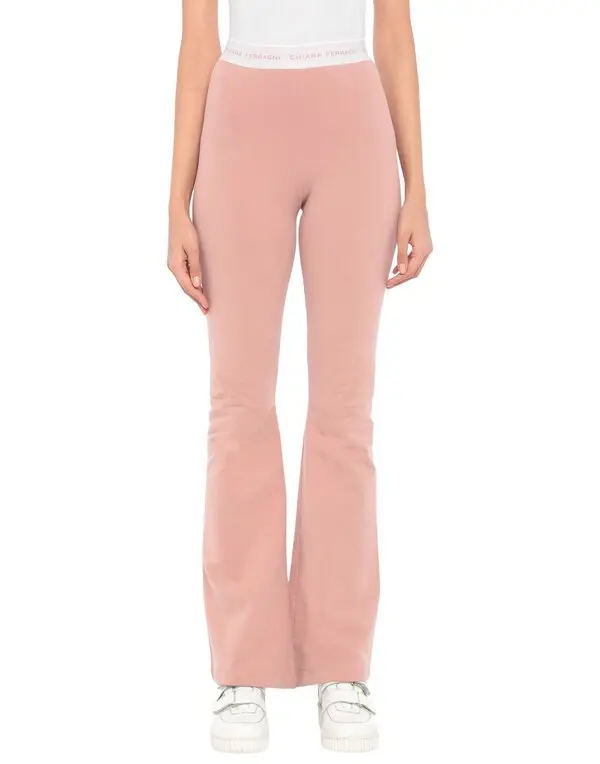 CHIARA FERRAGNI Flared Fleece Pants - Blush