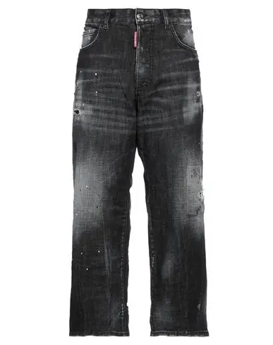 Dsquared2 Jeans With Leather Trim