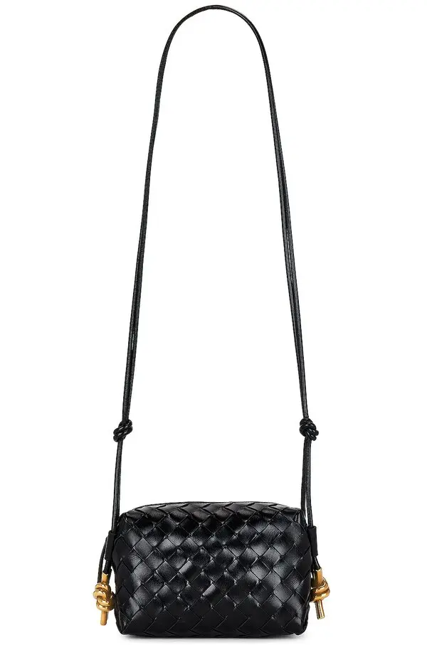 Bottega Veneta Mini Loop Bag - Black & Muse Brass