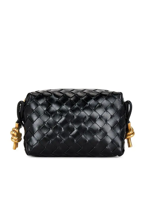 Bottega Veneta Mini Loop Bag - Black & Muse Brass