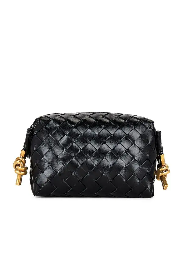 Bottega Veneta Mini Loop Bag - Black & Muse Brass