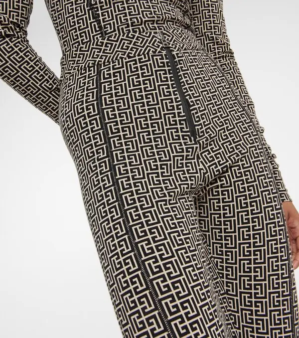 Balmain Monogram Knit Leggings