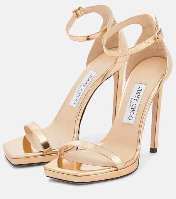 JIMMY CHOO Alva Leather Sandals