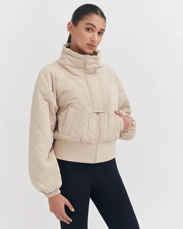 Cuyana Balloon Sleeve Light Puffer