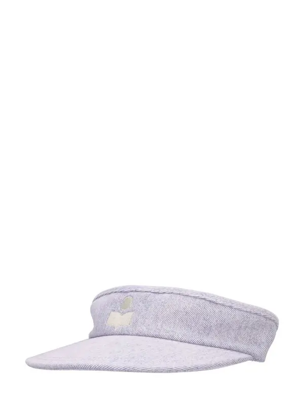 Isabel Marant Tyry Cotton Hat In Lilac - 61% Off | Editorialist display picture 2