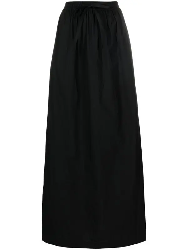 Matteau Relaxed Drawstring-waist Organic Cotton Midi Skirt