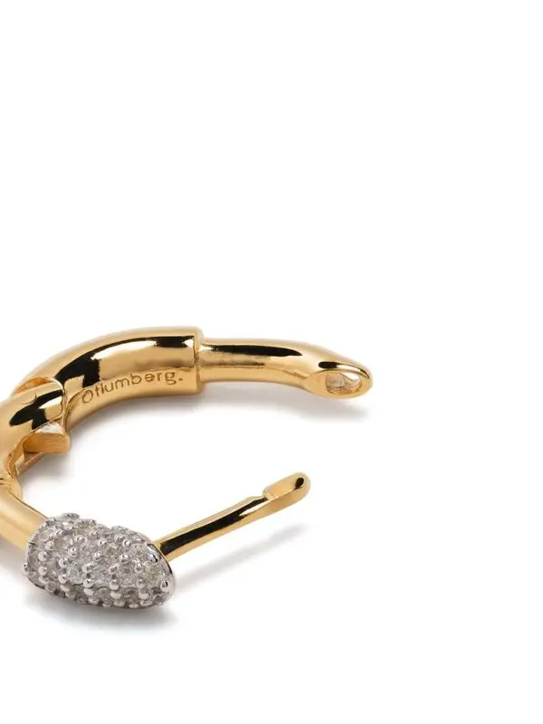 OTIUMBERG Small Staple Hoop Earring - Gold