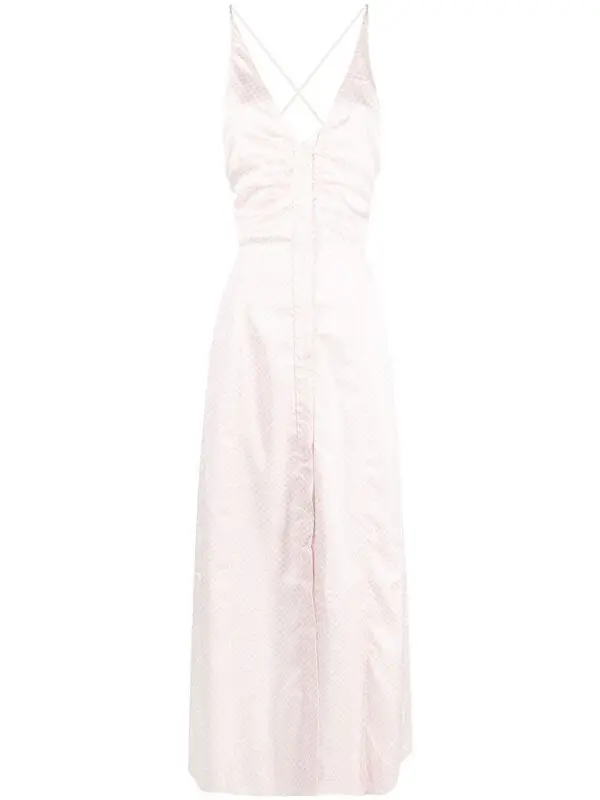 GANNI Cut-out Halterneck Dress