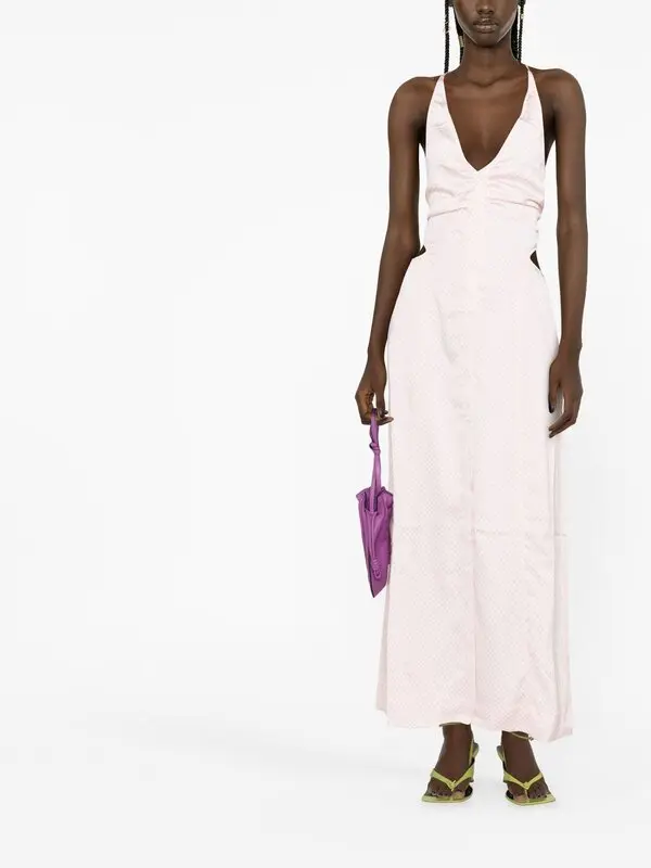 GANNI Cut-out Halterneck Dress